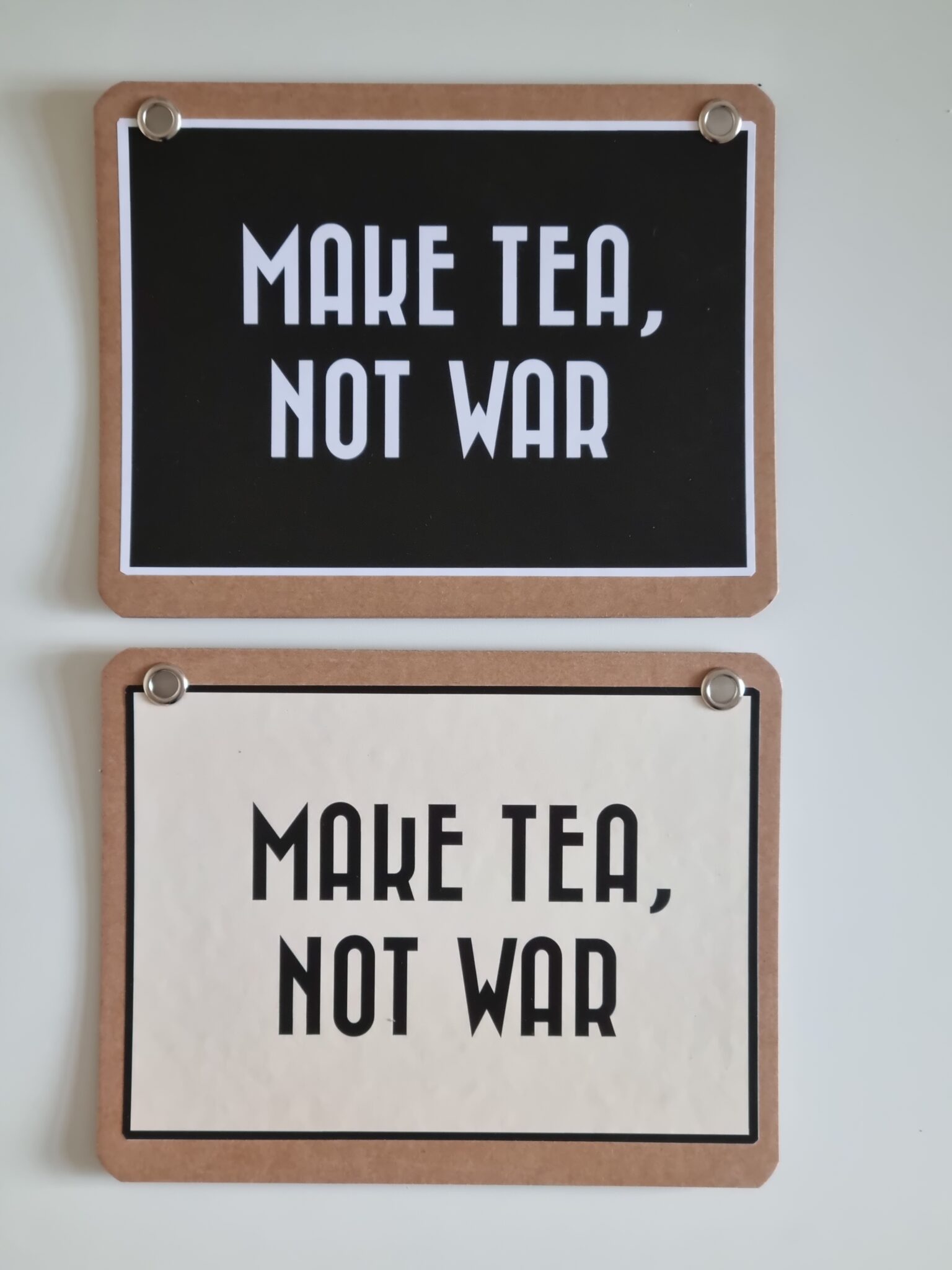 Make tea not war -kyltti - Teen verkkokauppa - Teeleidi